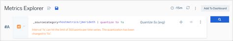 metrics quantization sumo logic docs