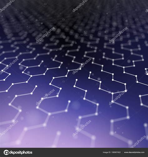 Futuristic Hexagon Pattern Abstract Background 3d Render Illustration