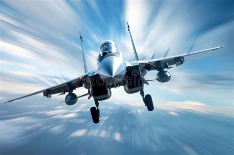 Military Fighter Jet Deploying Nuclear Warheads With Precision Target Tracking For Maximum