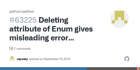 Deleting Attribute Of Enum Gives Misleading Error Message · Issue