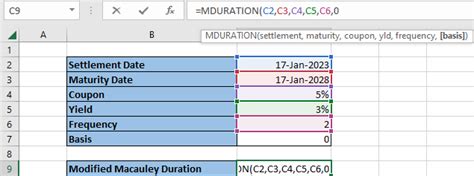 Mduration Function Formula Examples How To Use Wall Street Oasis