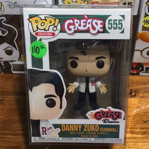Grease Danny Zuko Carnival 555 Funko Pop Vinyl Figure Movies Tall