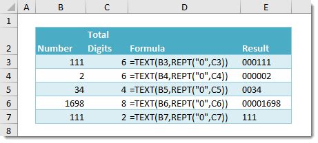 How To Add Leading Zeros To A Number How To Excel