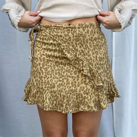 Mini Wrap Skirt From Ghanda Zipper On The Depop