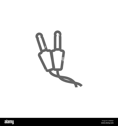 Headset Plug Cable Icon Common Graphic Resources Vector Illustration Stock Vector Image And Art