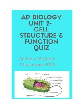 AP Biology Unit 2 Quiz Cell Structure And Function By Science Short Stop