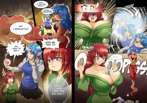 Rule 34 3girls Big Breasts Breast Expansion Elf Female Female Only Genie Human Shrinking Size