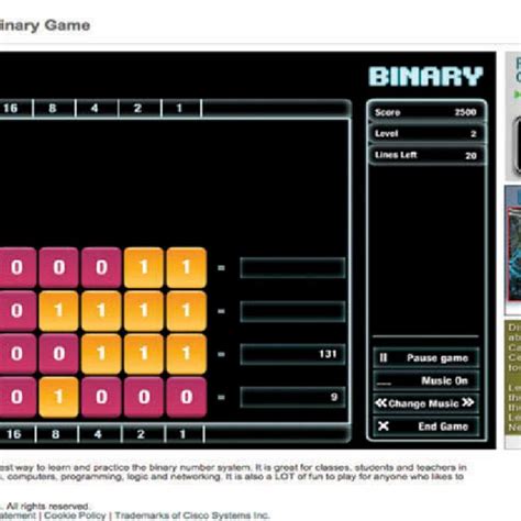 Cisco Binary Game Screenshot Download Scientific Diagram