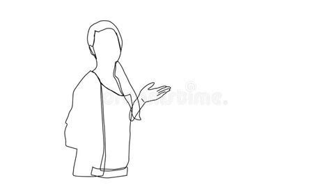 Animated Drawing Of Female Physics Teacher Explains Einsteins Famous