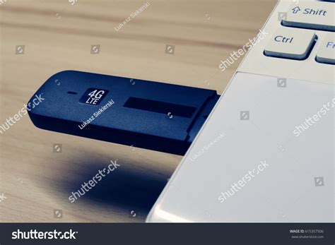 Usb Modem Lte G Connected Laptop Stock Photo Shutterstock