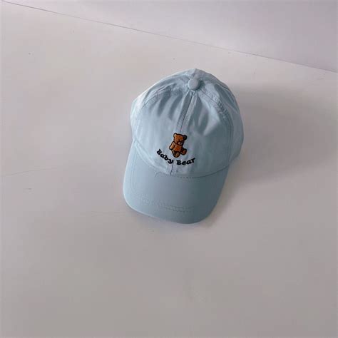 Момче Момиче Деца Лятна тънка анимационна мечка Бейзбол Бебешка бродерия Писмо Casquette Детска