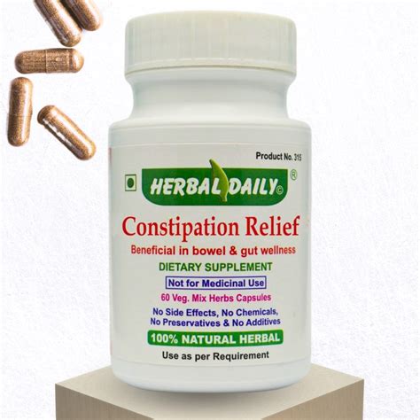 Constipation Relief Veg Capsule Herbal Daily
