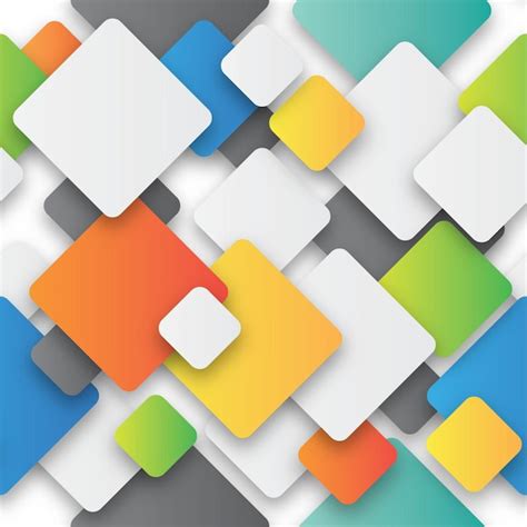 Premium Vector Squares With Rounded Corners Colorful Repeating Pattern