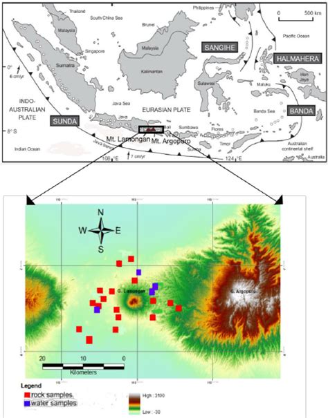 Map Of The Investigation Area Located In Eastern Java Red Squares Download Scientific Diagram