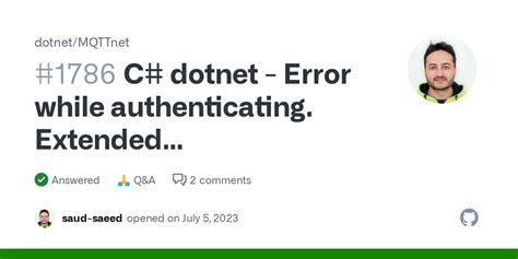 C Dotnet Error While Authenticating Extended Authentication Handler Is Not Yet Supported