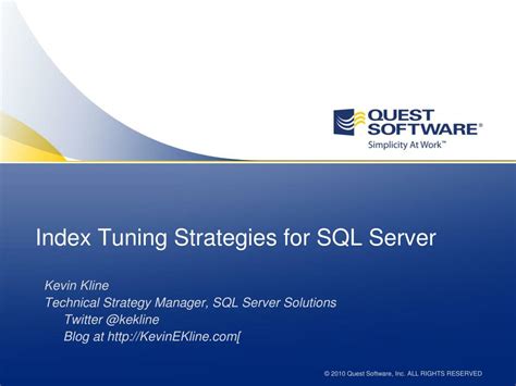 PPT Index Tuning Strategies For SQL Server PowerPoint Presentation Free Download ID 1695638