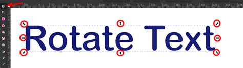 how to rotate text in inkscape imagy