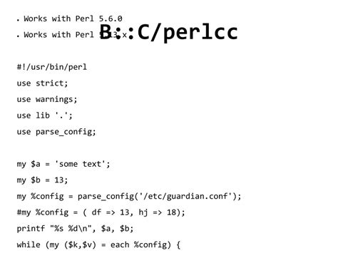 embedding perl in c and the other way around ppt download