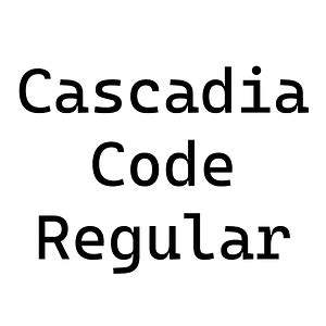 Cascadia Code Regular Free Fonts On Creazilla