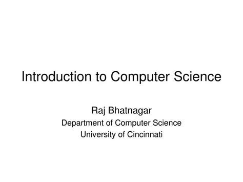 PPT Introduction To Computer Science PowerPoint Presentation Free Download ID 6557727