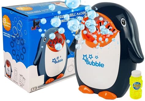 soap bubble machine penguin liquid toys bubbles