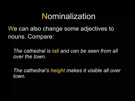 Nominalization Intro Ppt