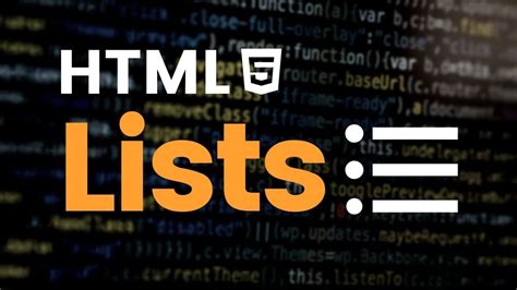 Как сделать список в Html
