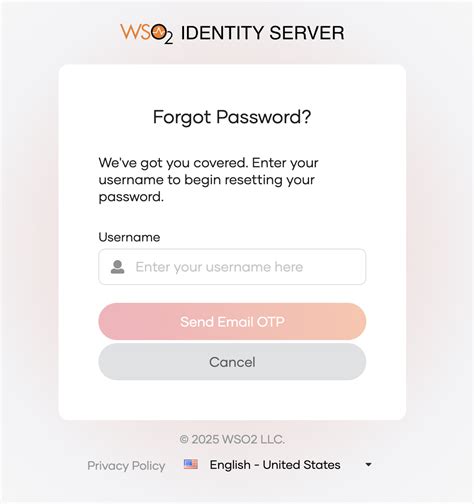 Password Recovery Wso2 Identity Server