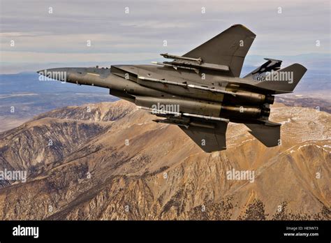 A U S Air Force F 15 Eagle Flies Over The Skies Of Central California