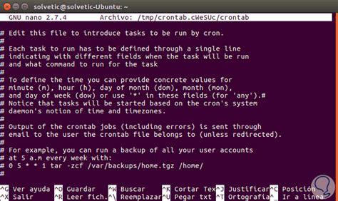 Programar Trabajos En Linux Con Comandos Cron Y Crontab Solvetic
