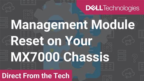 How To Failover Management Module On Your Mx7000 Chassis Dell Us