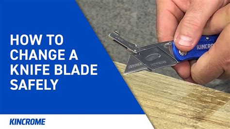 How to change a Knife Blade safely | KINCROME Tool Tip - YouTube