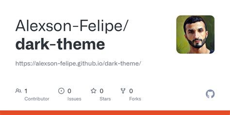 GitHub Alexson Felipe Dark Theme Https Alexson Felipe Github Io