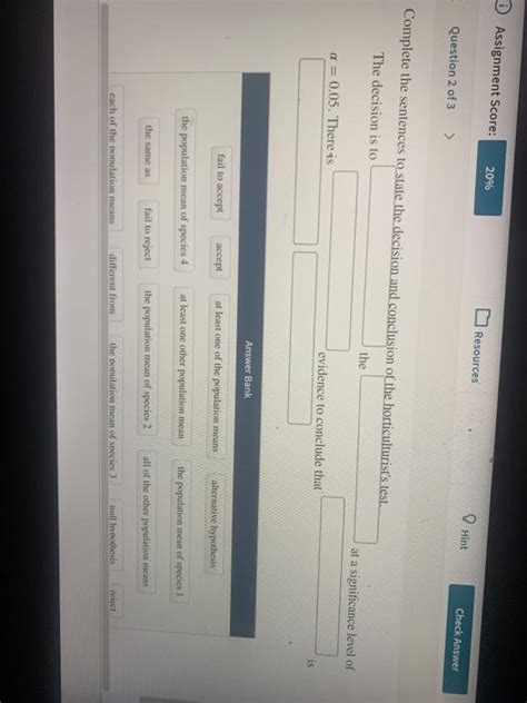 Solved Assignment Score 2096 Resources Hint Check Answer