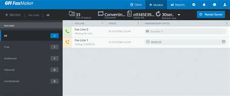 Monitoring Gfi Faxmaker Operation
