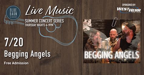Summer Concert Series Begging Angels Bluebarncidery
