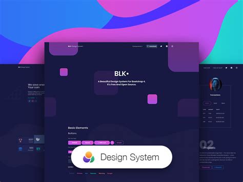 free blk design system free design system for bootstrap 4 creative