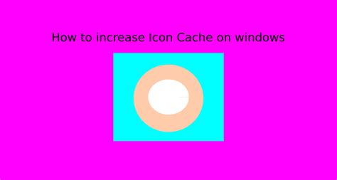 Increase Icon Cache Size On PC To Speed Up Windows