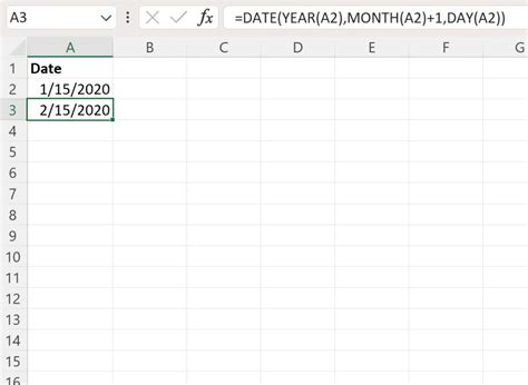 How To Create Series Of Monthly Dates In Excel With Example