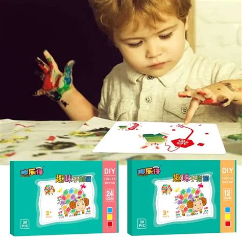어린이 손가락 그림 조기 교육 장난감 색칠 낙서 페인트 인쇄 패드 유치원 선물 그림 장난감 키트 학습 및 교육