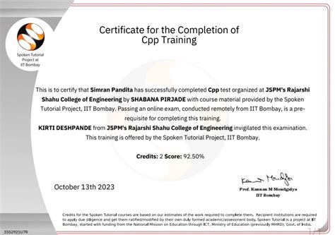 Simran Pandita On Linkedin Cpp Iitbombay Spokentutorial