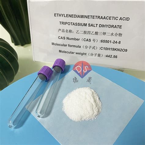 Extracorporeal Blood Anticoagulant EDTA Tripotassium Used In Purple EDTA Tubes EDTA K3 And