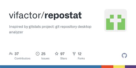 github vifactor repostat inspired by gitstats project git