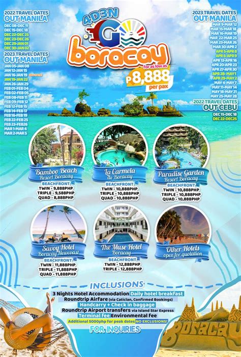 Boracay Tour Amega Travel And Tours Services