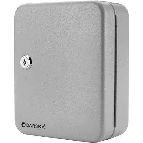 BARSKA 20 Position Steel Key Lock Box Safe With Key Lock Gray CB12482 The Home Depot