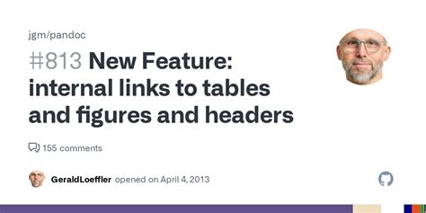 new feature internal links to tables and figures and headers · issue