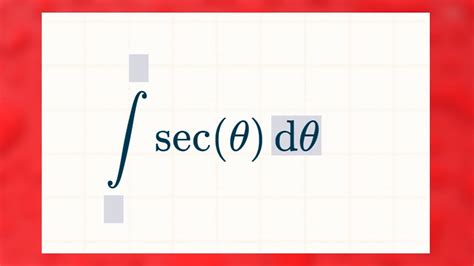 Integral Of Sectheta Youtube Integral Of Sectheta Youtube