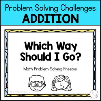 Addition Problem Solving Freebie By Teach Learn Explore TpT