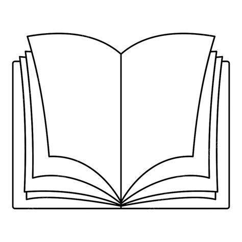 Open Book Logo Vector Hd Images Schoolbook Icon Opened Book Outline