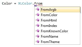 Using Colors ClosedXML ClosedXML Wiki GitHub